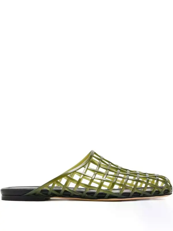 Vince Barcelona Caged Mules - Green