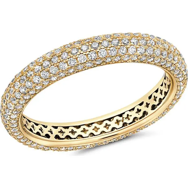CRISLU Chamonix Pavé Eternity Ring - Gold