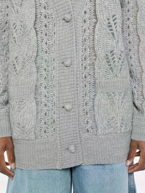 Ermanno Scervino Cable-knit Button Cardigan