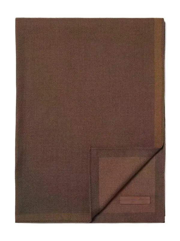 Zegna Cashmere-silk Scarf - Brown