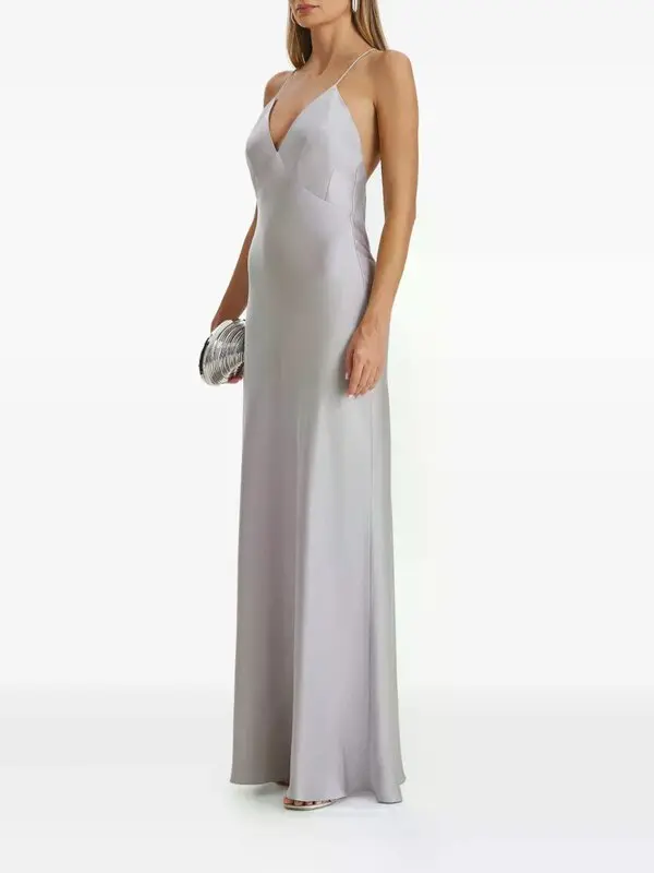 IL VOLO Muse Maxi Dress - Silver