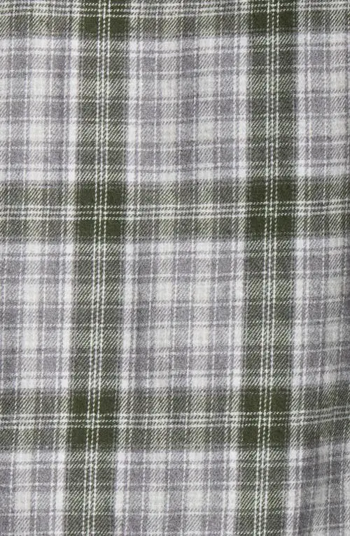 925 ORIGINALS Foreman Classic Fit Plaid Flannel Button-up Shirt - Dark Green/grey