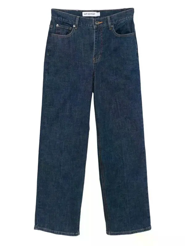 SELF-PORTRAIT Straight-leg Jeans