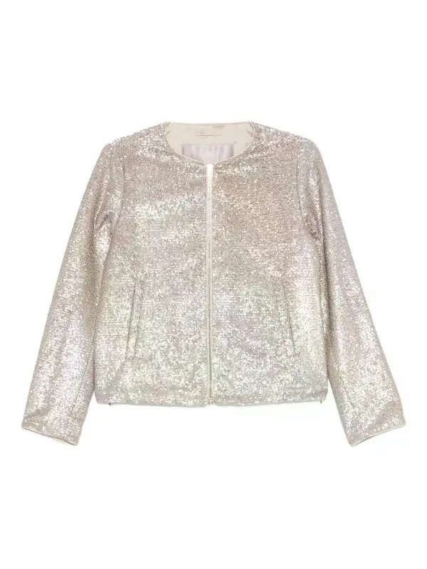 Herno Sequin Embellished Jacket - Neutrals