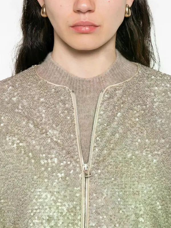 Herno Sequin Embellished Jacket - Neutrals