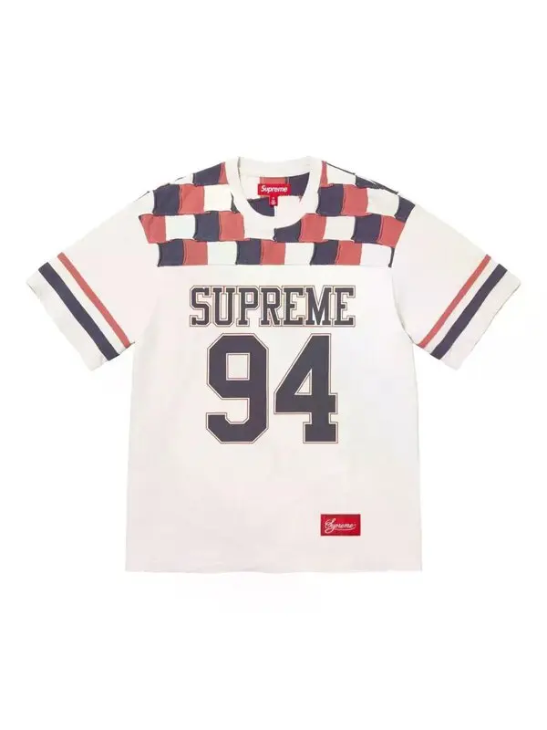 Supreme Patchwork Yoke Football T-shirt - White