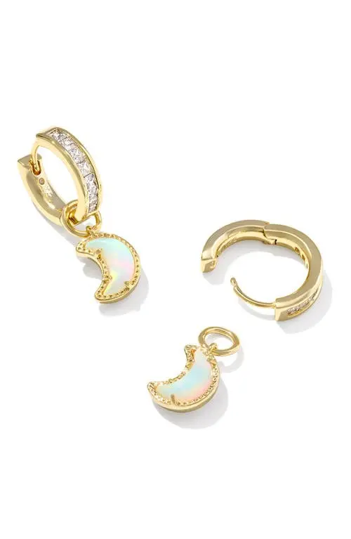 Kendra Scott Moon Huggie Earrings