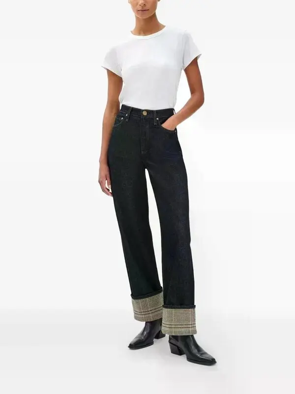 Rag & Bone Shea Checked-cuff Jeans