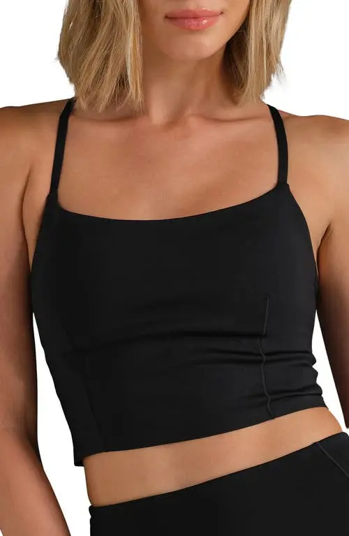RHONE Powershine Longline Bra - Pure Black