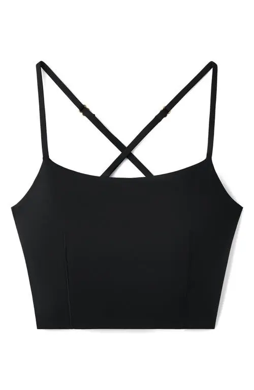 RHONE Powershine Longline Bra - Pure Black