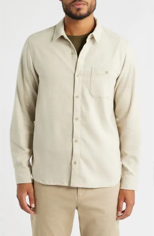 FREE FLY Seawool Flannel Button-up Shirt - Sandstone
