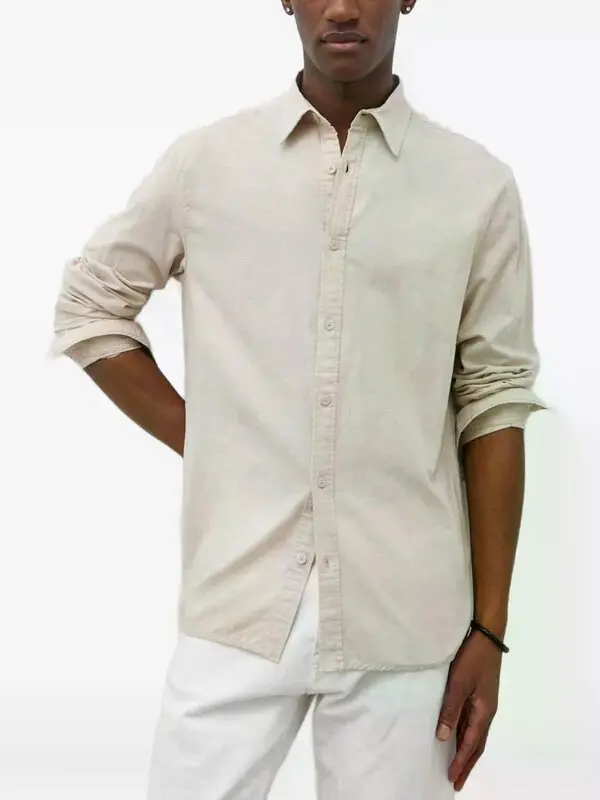 BRUUNS BAZAAR Linowbbgiil Button-down Shirt - Neutrals