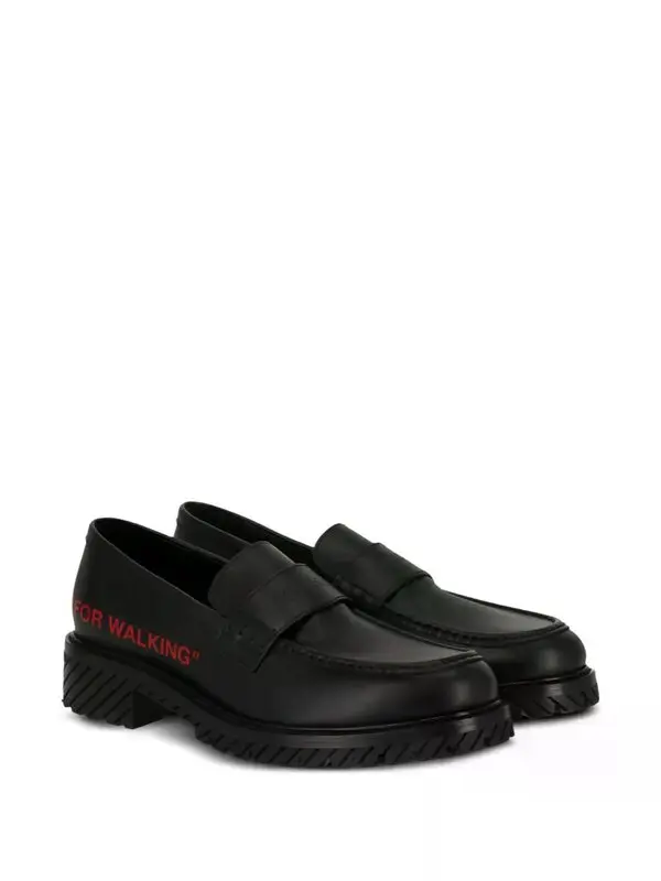 Off-White Slogan-print Loafers
