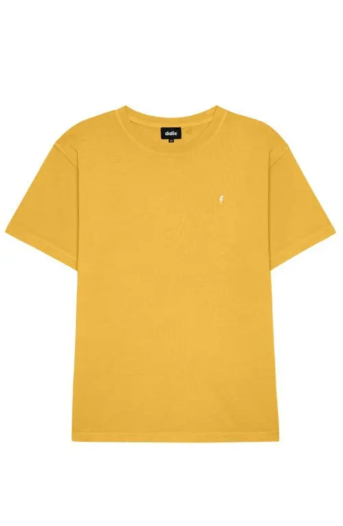 DALIX Lil Bolt Midweight Garment Dye Tee - Old Gold