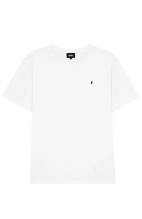 DALIX Lil Bolt Midweight Garment Dye Tee - White
