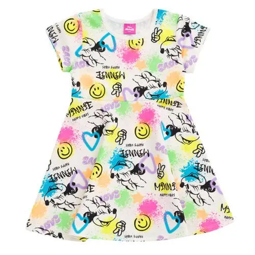Disney Printed Skater Dress - Minnie Mouse Multicolor
