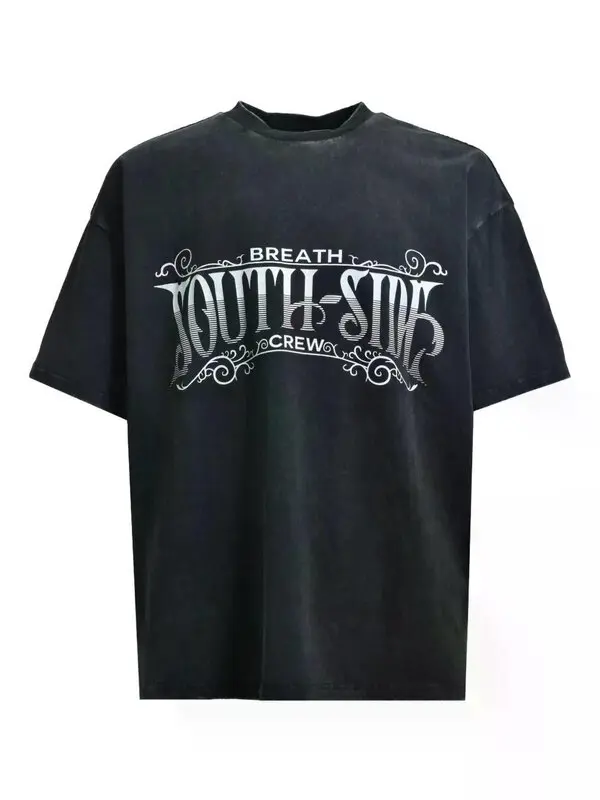 BREATH South-side Crew-neck T-shirt - Black