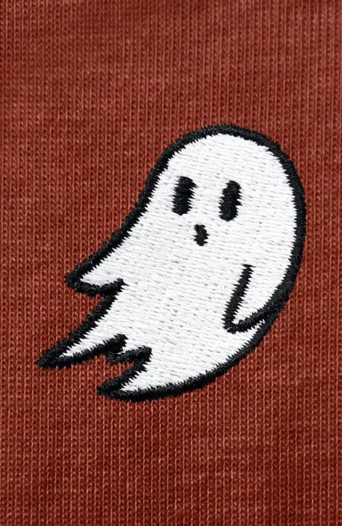 DALIX Ghost Hooded Long Sleeve Jersey Tee - Rust
