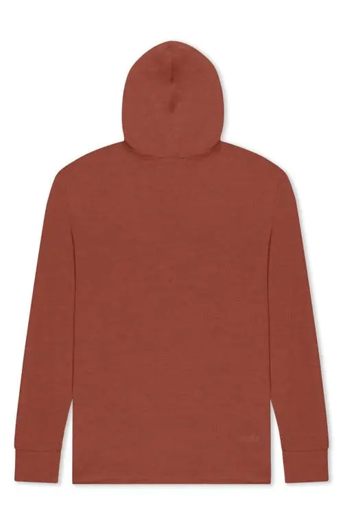 DALIX Ghost Hooded Long Sleeve Jersey Tee - Rust