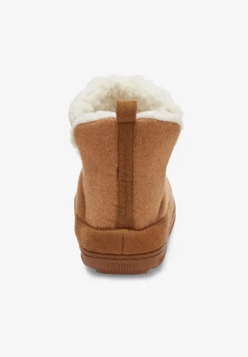 KINGSIZE Fleece Lined Slipper Boots - Tan