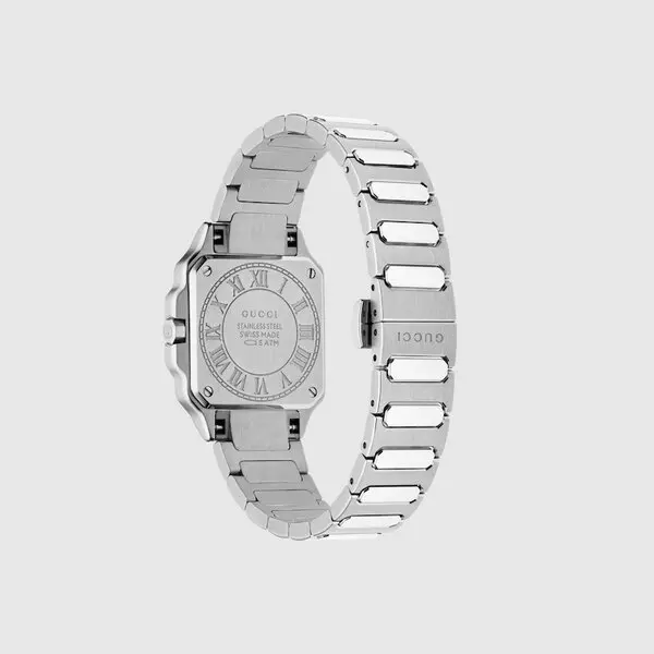 Gucci G-flat Watch, 24mm Steel - Black