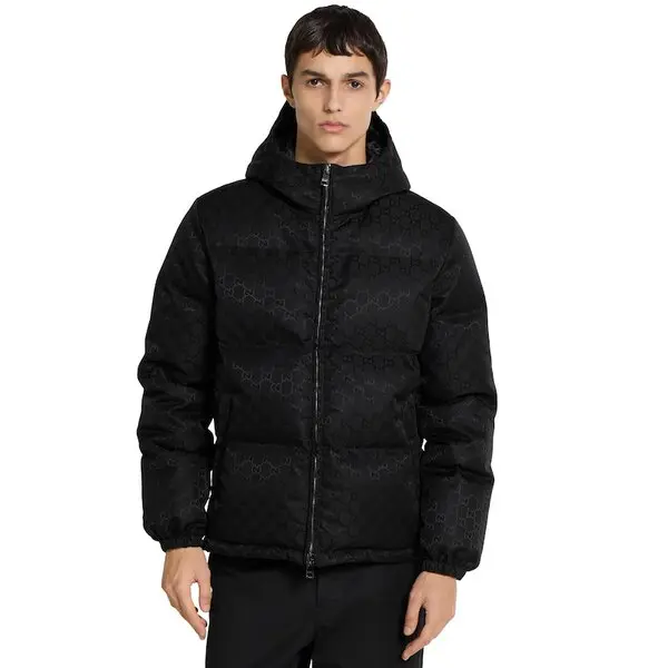 Gucci Gg Nylon Canvas Down Jacket