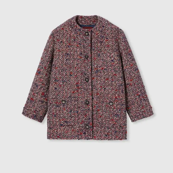 Gucci Wool Bouclé Jacket - Blue