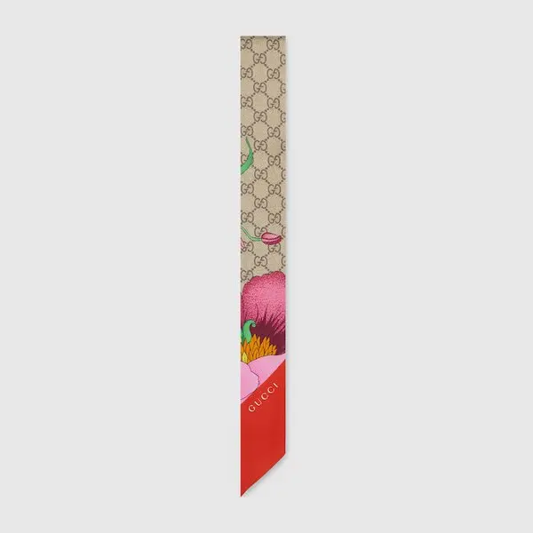 Gucci Silk Ribbon With Print Silk - Pink