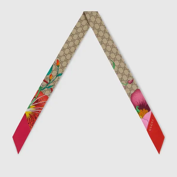 Gucci Silk Ribbon With Print Silk