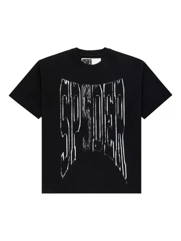 SP5DER Diffused Collegiate T-shirt - Black
