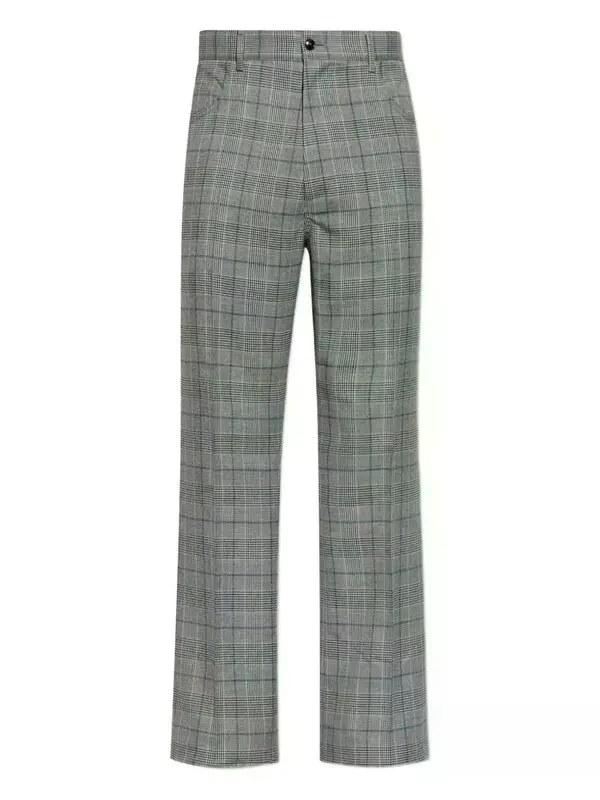Amiri Checked Trousers - Grey