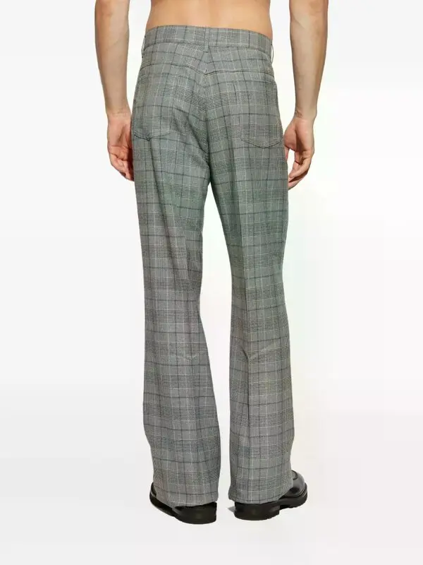 Amiri Checked Trousers - Grey