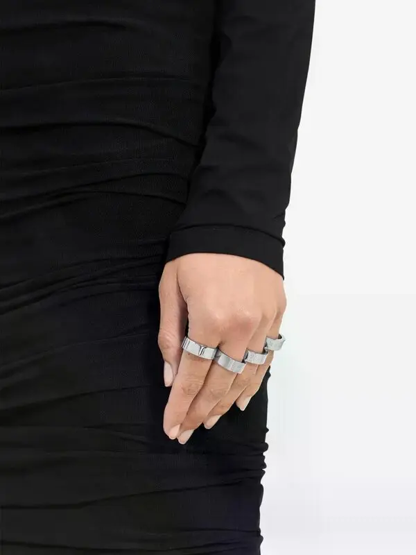 MAISON MARGIELA Number-engraved Stacked Rings