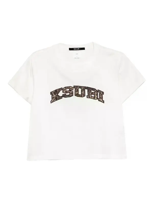 Ksubi Logo-embroidered T-shirt - White
