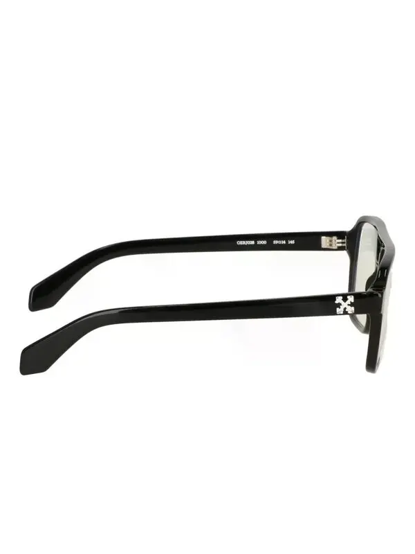 Off-White Rectangle Frame Glasses