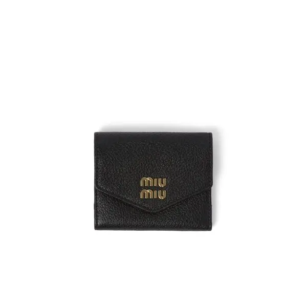 Miu Miu Small Leather Wallet - Black