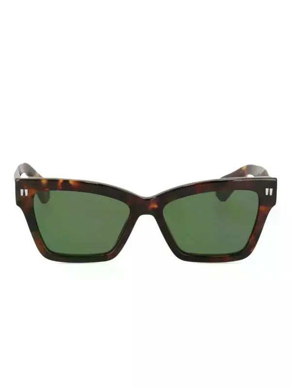 Off-White Tortoiseshell Tinted-lenses Sunglasses - Brown