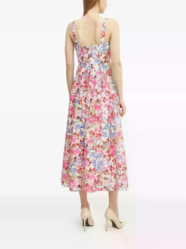 strapless open back dress Athens Flared Bow Mini Dress Blush main image 0