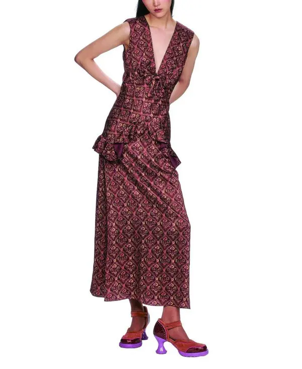 Anna Sui Wallpaper Medley Maxi Dress