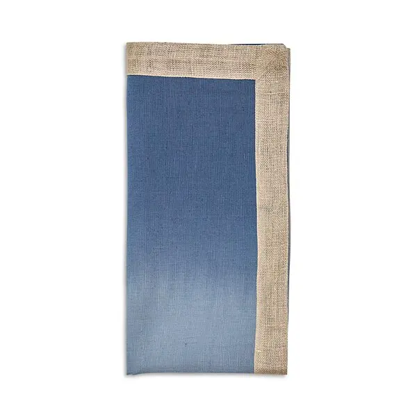 KIM SEYBERT Dip Dye Napkin In Blue And Gray - Blue Gray