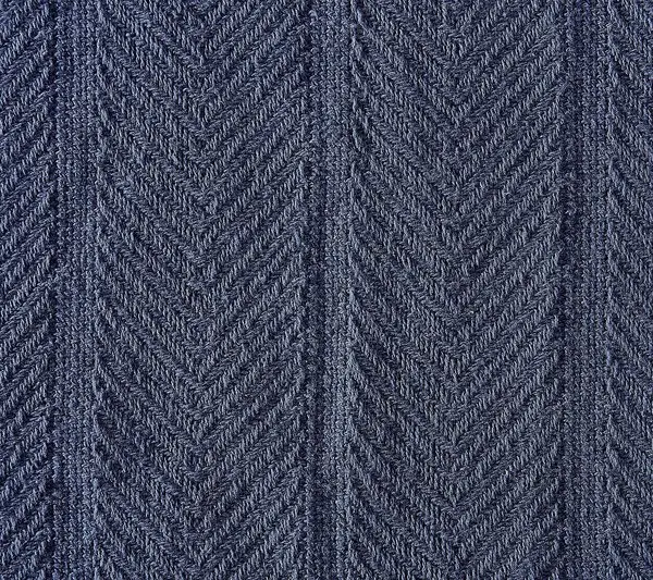 Eddie Bauer Herringbone Navy Cotton King Blanke T