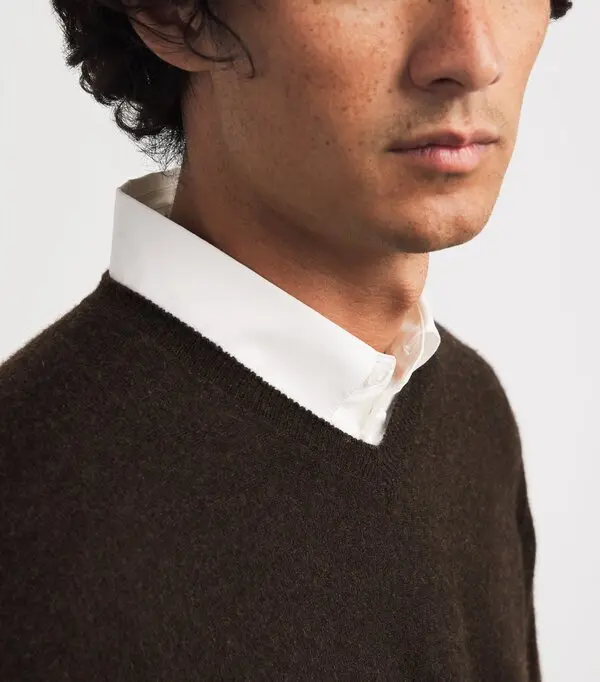 THE ROW Rod Cashmere Sweater - Brown