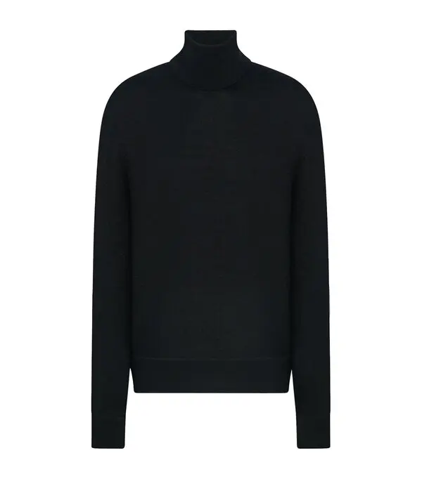 THE ROW Bjorn Cashmere Rollneck Sweater - Black