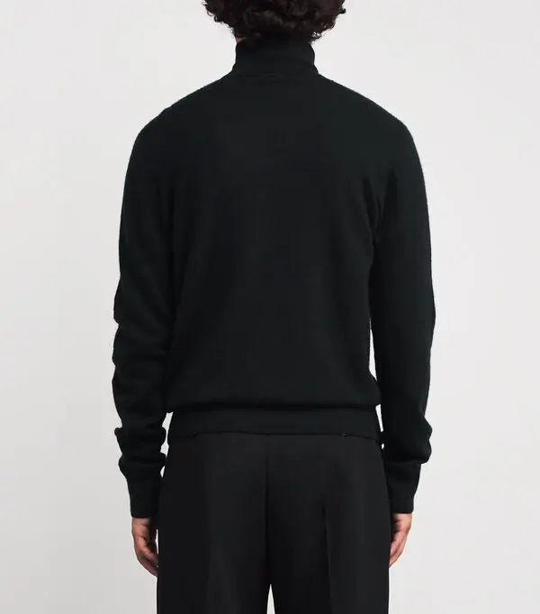 THE ROW Bjorn Cashmere Rollneck Sweater - Black