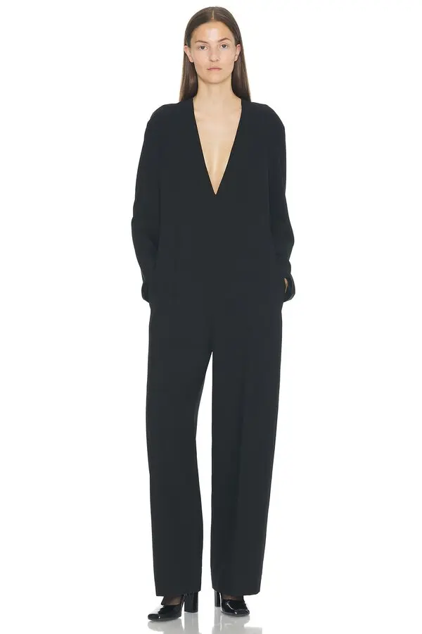 THE ROW Sylvana Jumpsuit - Black