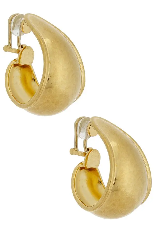 Saint Laurent Hoop Earrings - Or Laiton