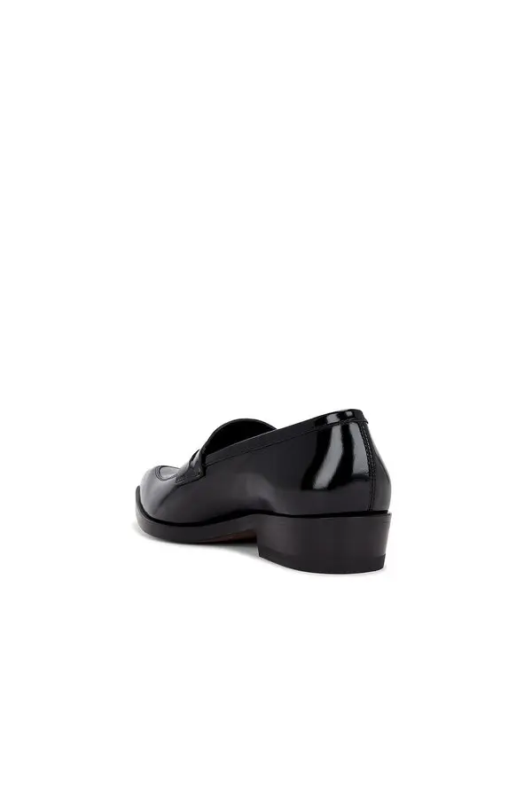 TOM FORD Eva Brushed Leather Loafer