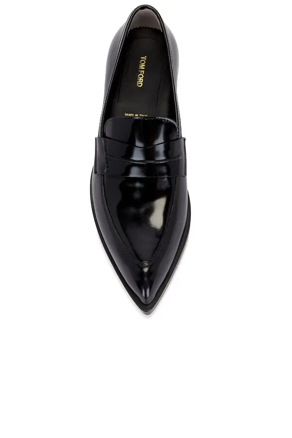 TOM FORD Eva Brushed Leather Loafer