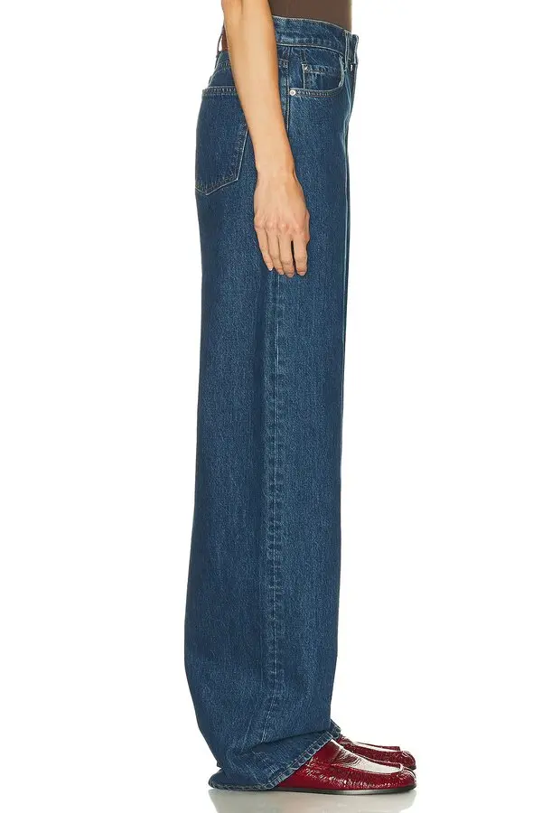 GRLFRND Rey Mid-rise Wide Leg Trousers