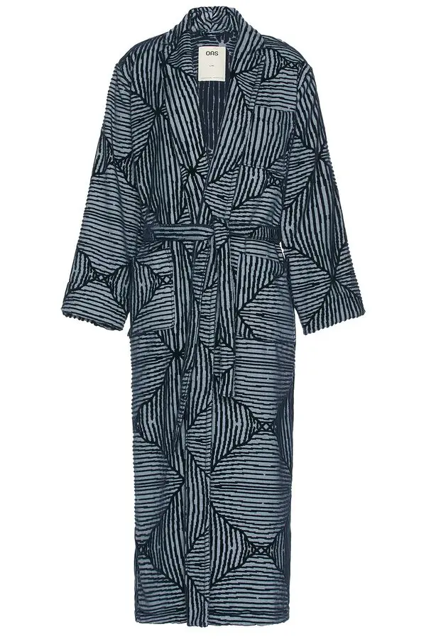 Oas Longo Robe In Blue - Dark Blue